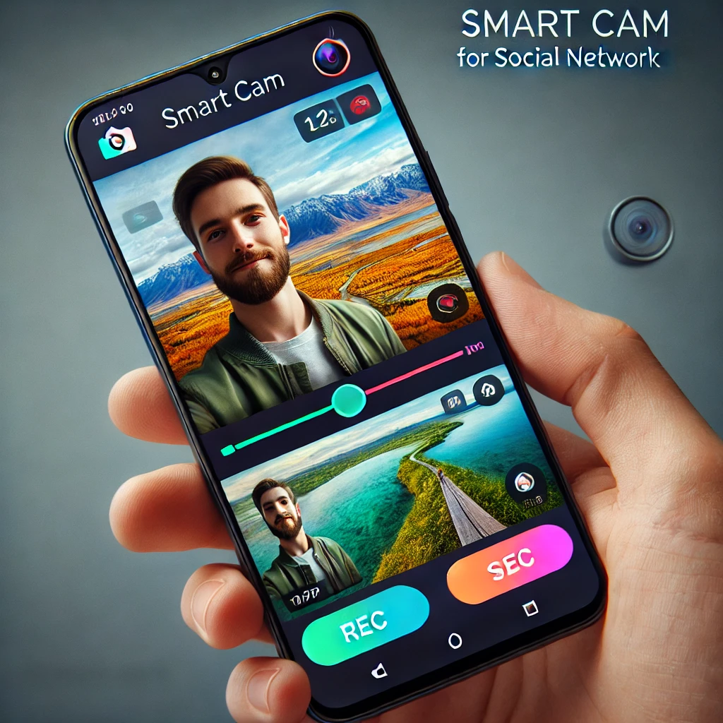 Smart Cam for Social Networks - Dual Camera Video Recording App